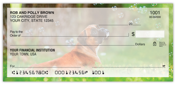 Dog Breed Personal Checks only $6.95 | SuperValue Checks
